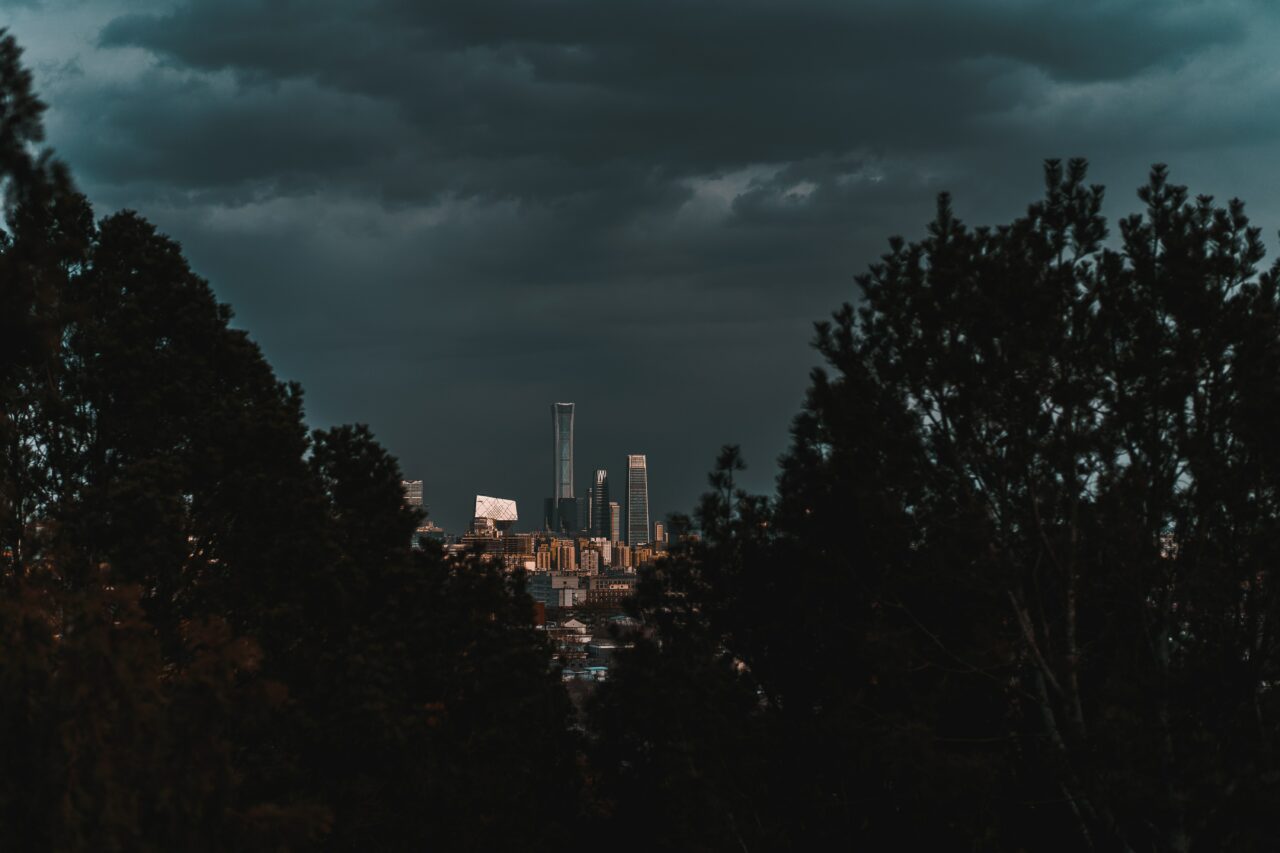 Dramatic Skyline Silhouette Urban Wallpaper | Background FREE Download ...