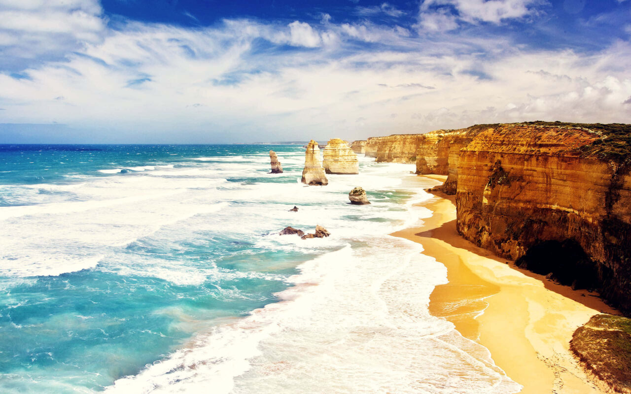 Coastal Adventure Rugged Cliffs Wallpaper | Background FREE Download ...