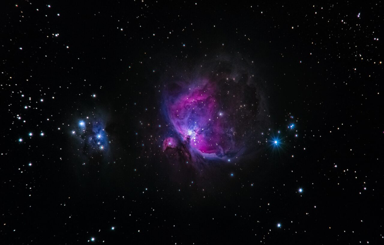 Celestial Colors in a Starry Night Sky Wallpaper | Background FREE ...