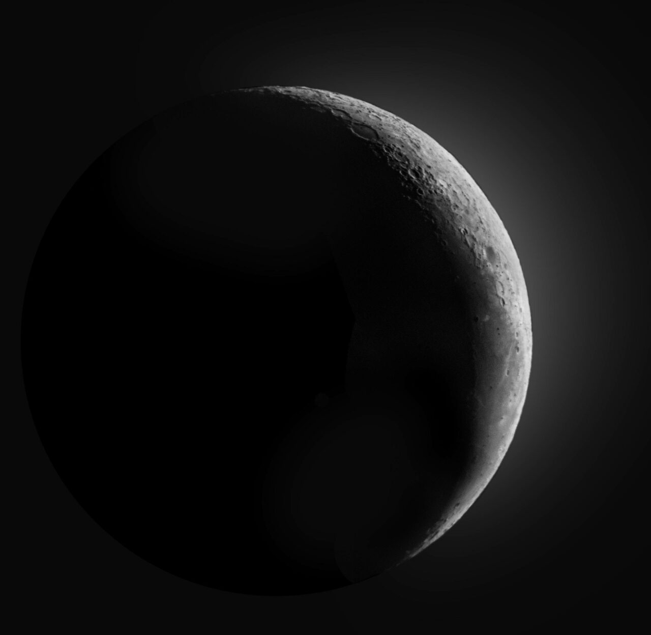 Illuminated Craters of the Enigmatic Moon Wallpaper | Background FREE ...