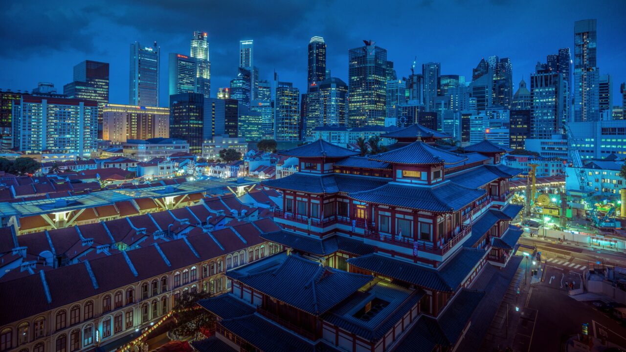 Harmony of Architecture Night Wallpaper | Background FREE Download ...