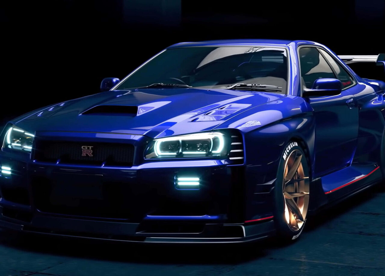 Sleek Blue Nismo R33 GT-R Street Wallpaper | Background FREE Download ...