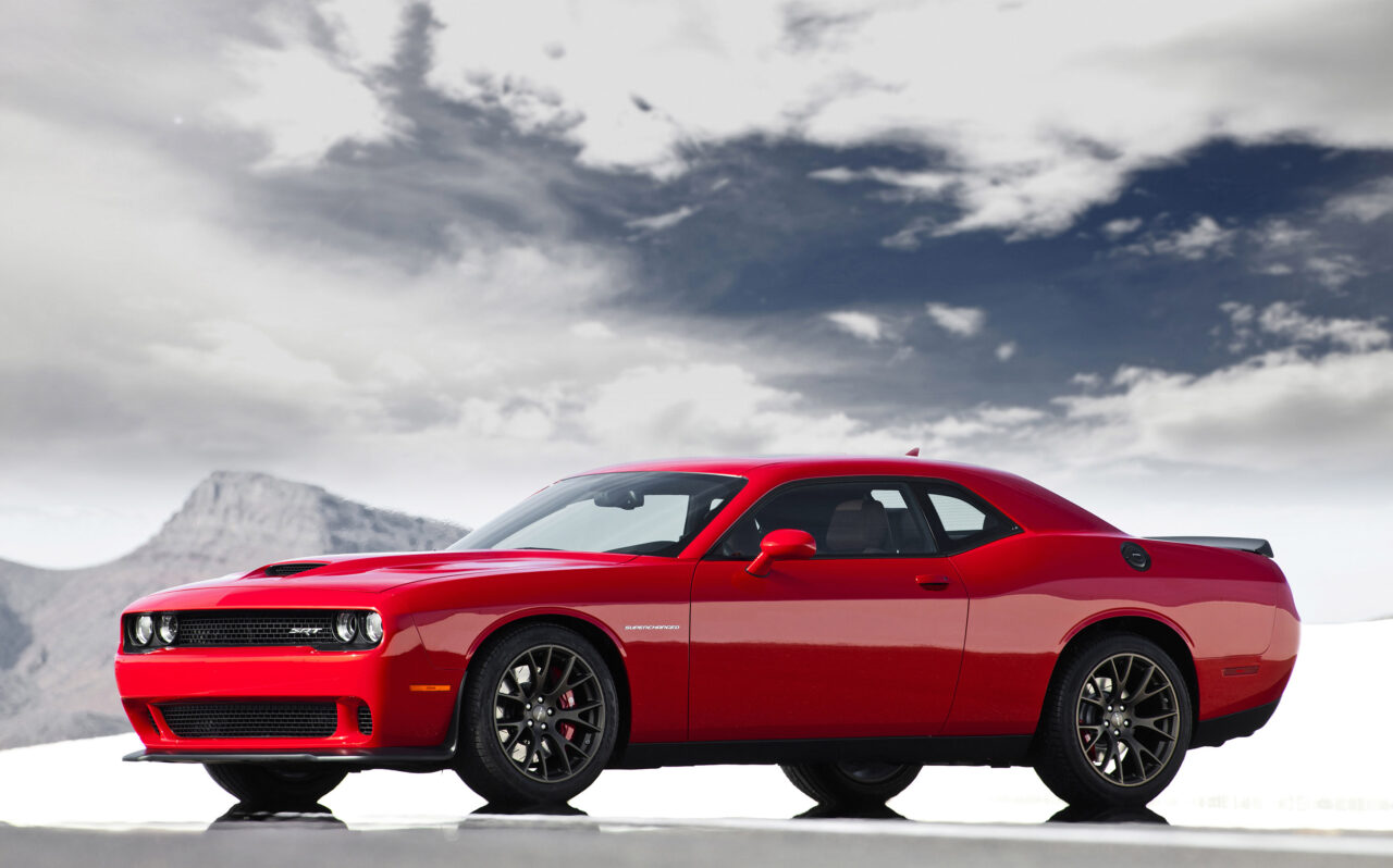 Vibrant Red Challenger SRT Hellcat Wallpaper | Background FREE Download ...
