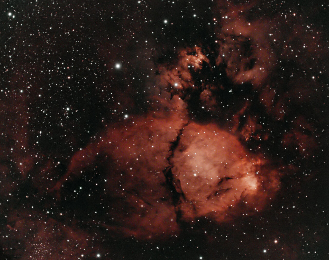 Radiant Red Nebula in Cosmic Beauty Wallpaper | Background FREE ...