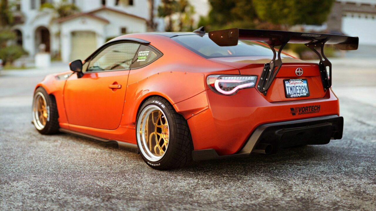 Red Scion FR-S Side View Sports Wallpaper | Background FREE Download ...