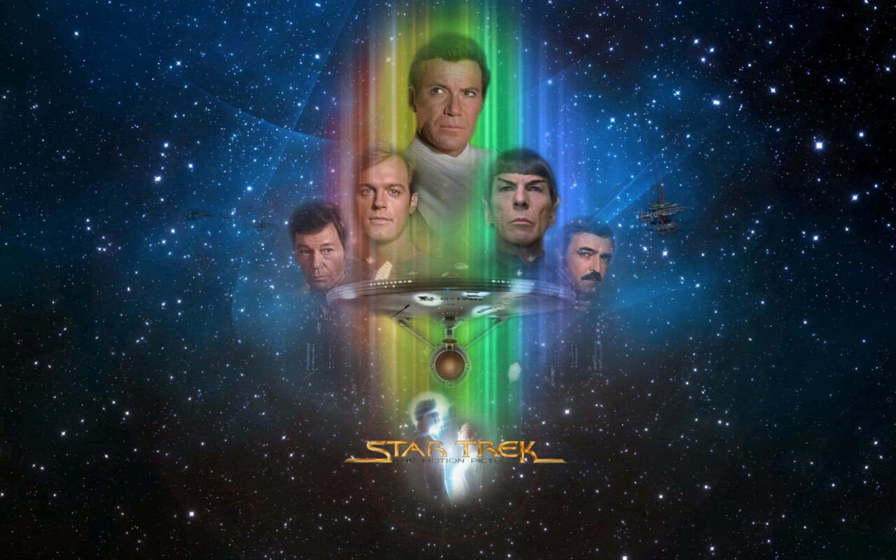 Vibrant Cosmic Journey with USS Enterprise Wallpaper | Background FREE ...