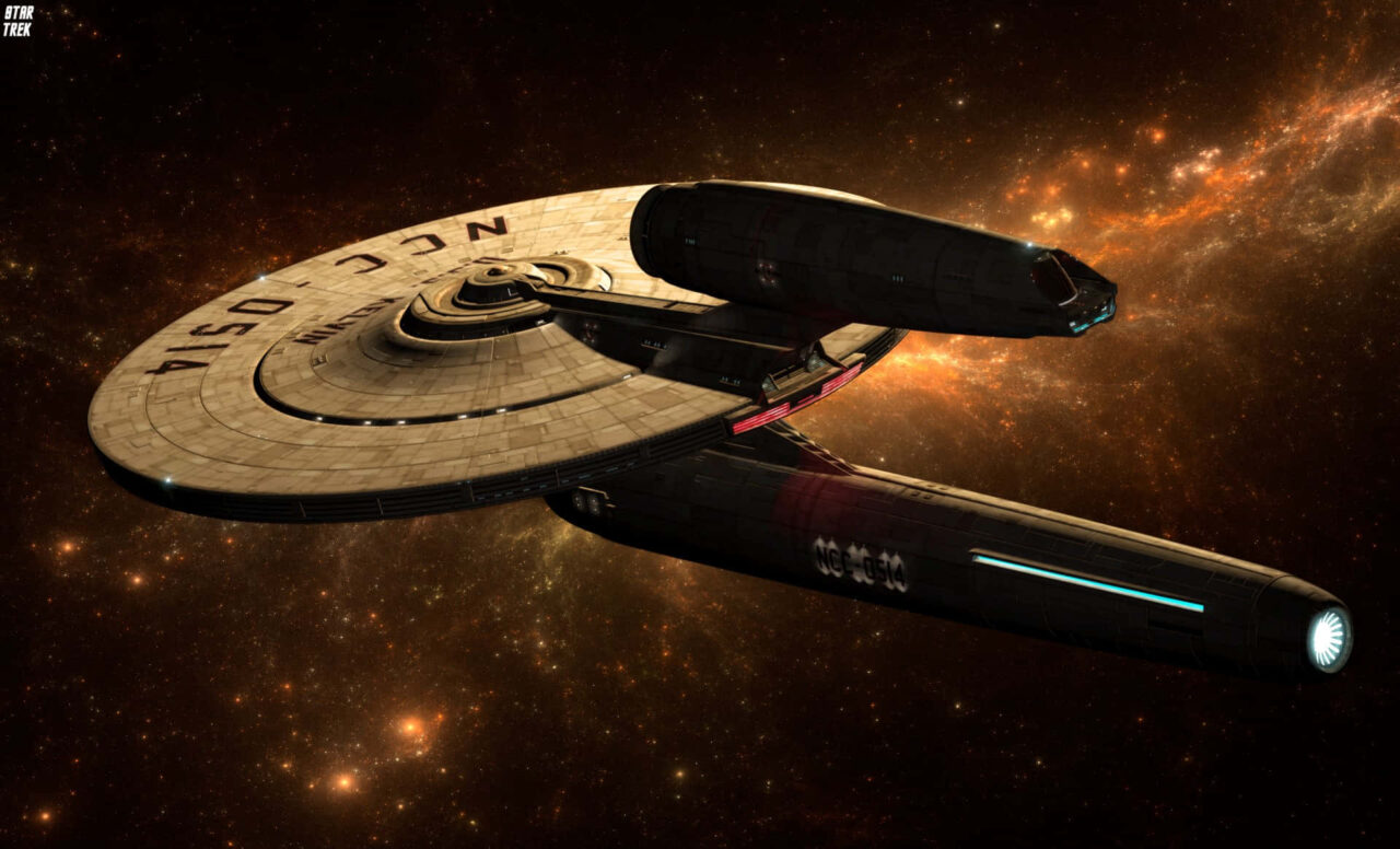 Cosmic Journey of the USS Enterprise Wallpaper | Background FREE ...