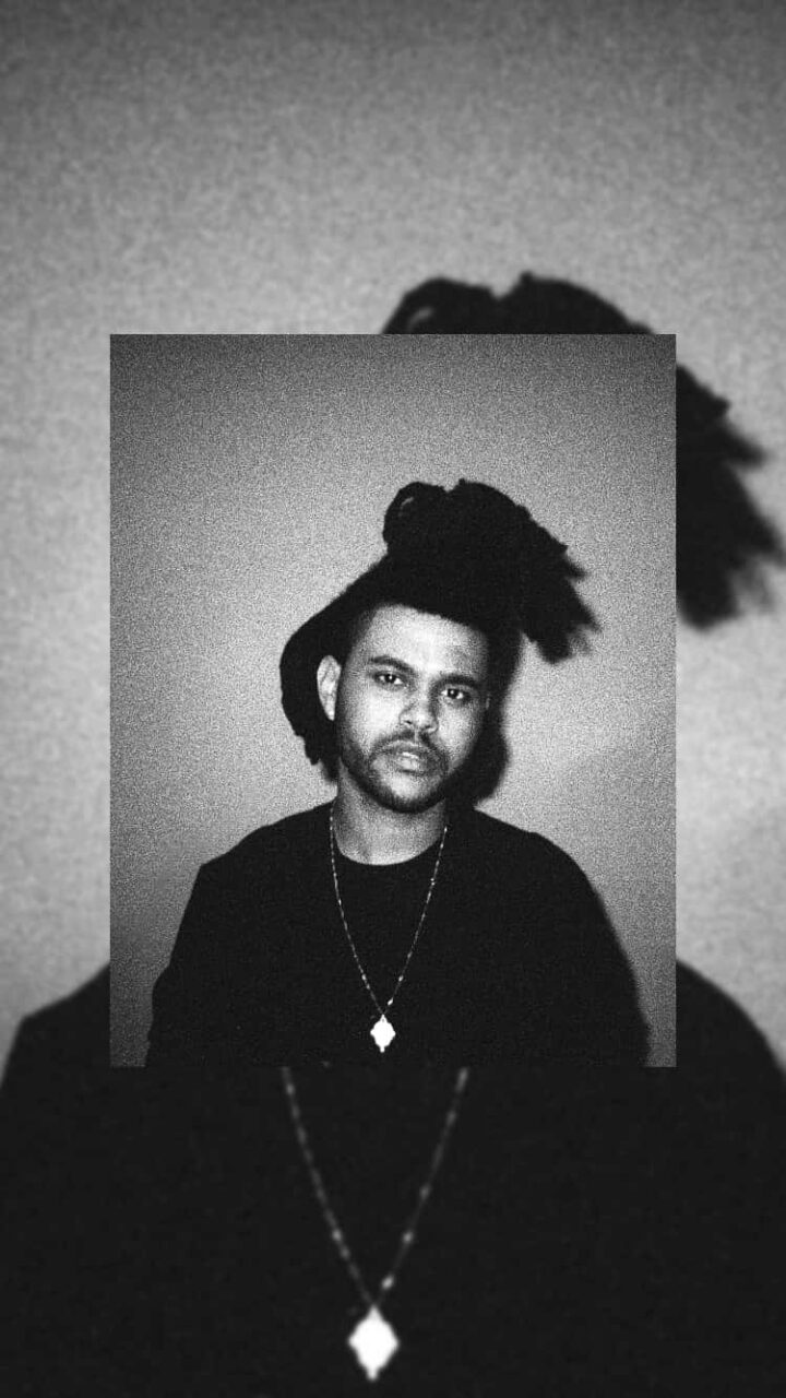 Modern Portrait of The Weeknd Black-and-White Wallpaper | Background ...