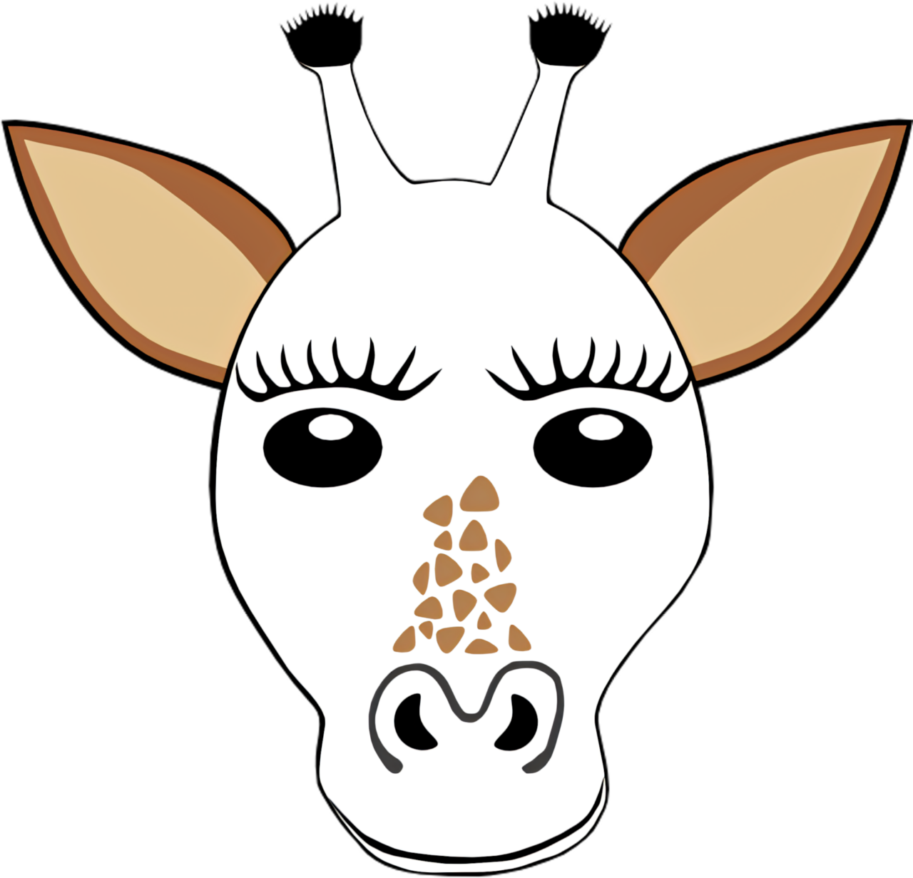 Stylized Giraffe Face Modern Wallpaper | Background FREE Download ...