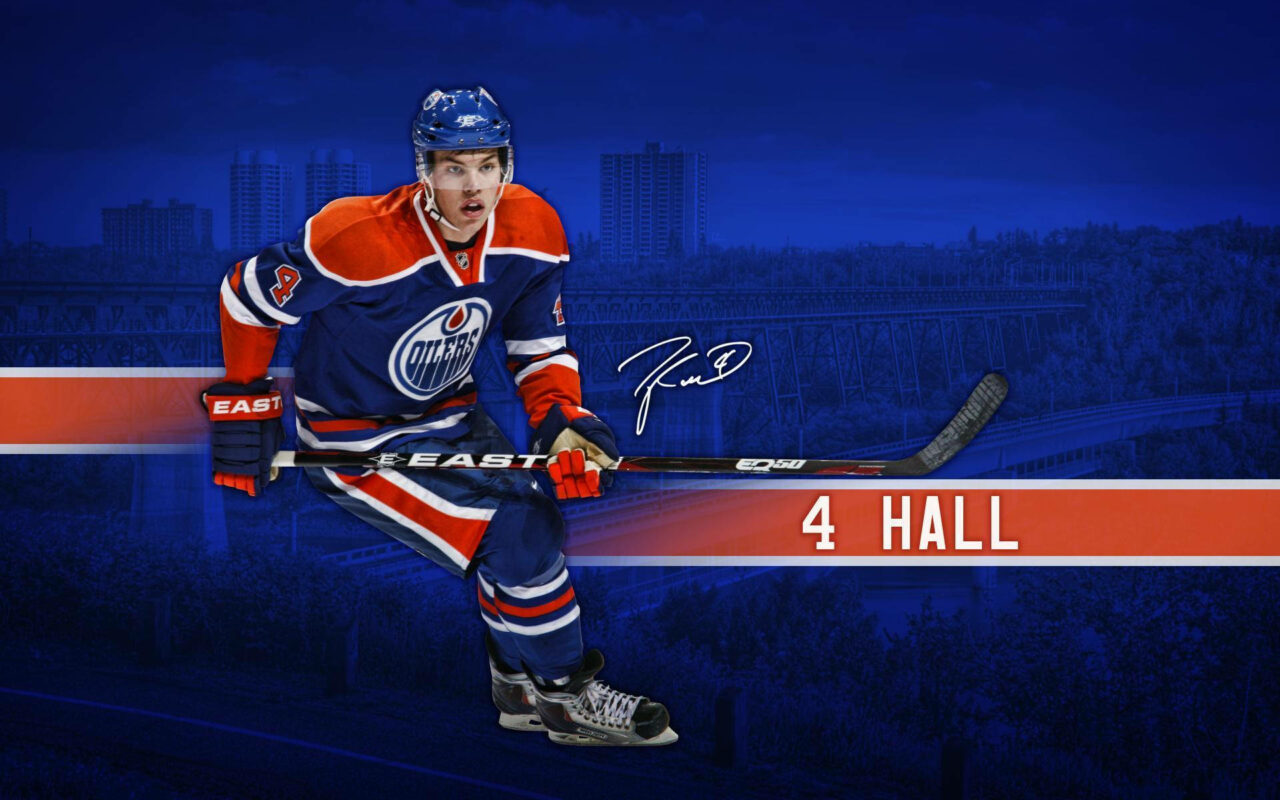 Taylor Hall Edmonton Oilers Action Hockey Wallpaper | Background FREE ...