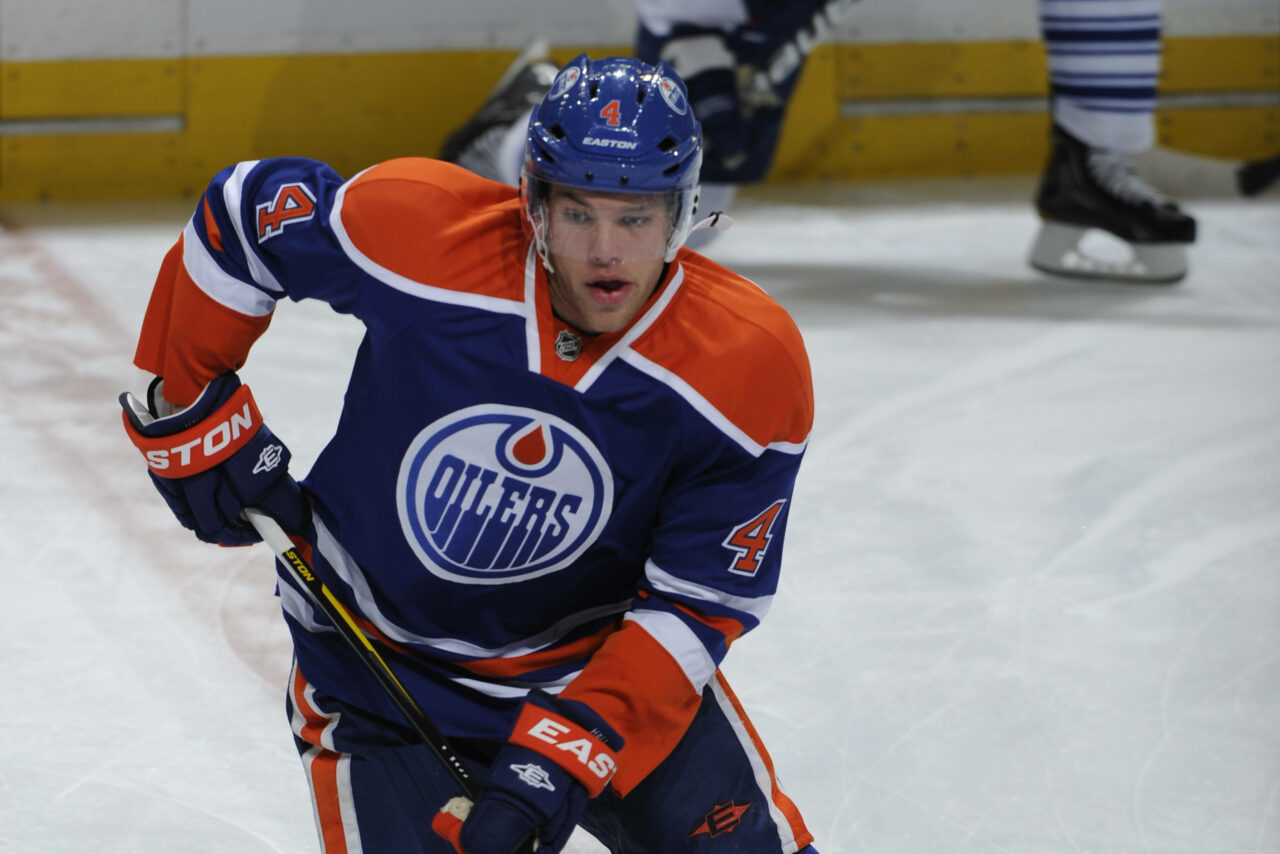 Taylor Hall Edmonton Oilers #4 Intense Action Wallpaper | Background ...