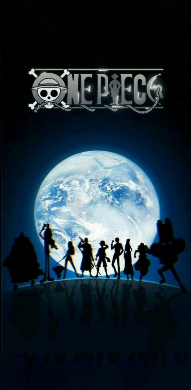 Vibrant One Piece Characters Silhouettes Wallpaper | Background FREE ...