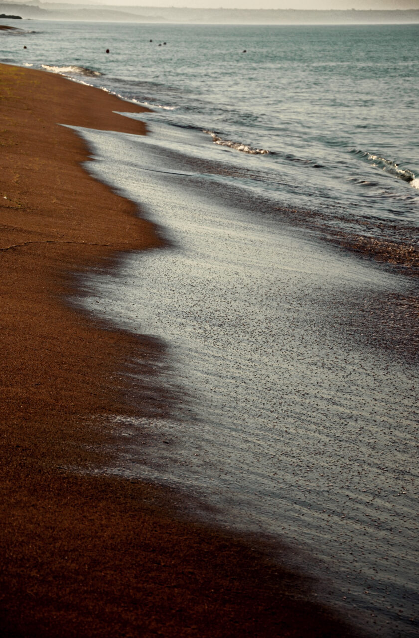 Serene Coastal Beach with Gentle Waves Wallpaper | Background FREE ...
