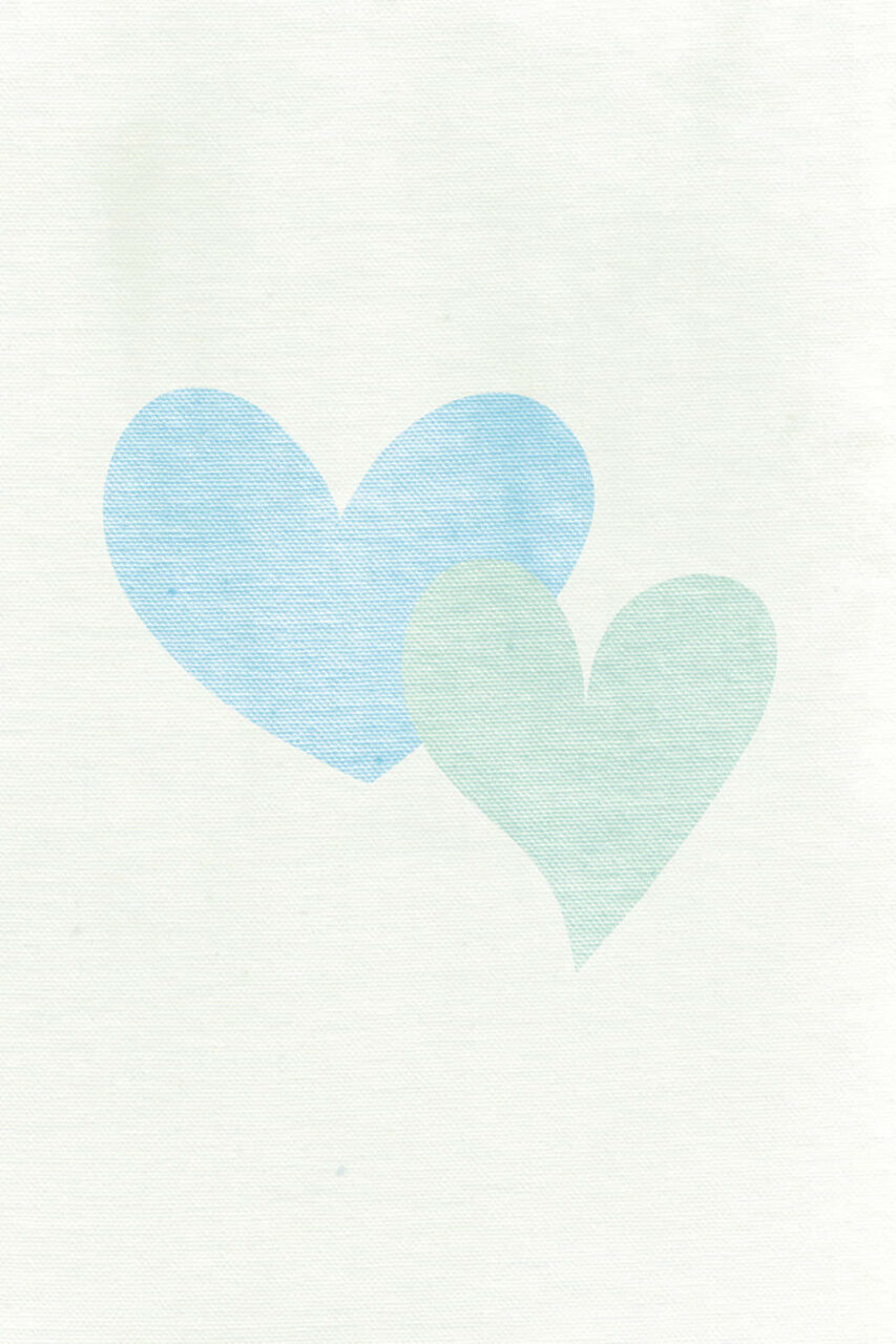 Trendy Mint Green Hearts Minimalist Wallpaper | Background FREE ...