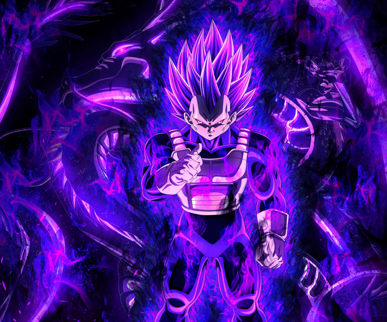 Vegeta: The Prince of Saiyan Power Wallpaper | Background FREE Download ...