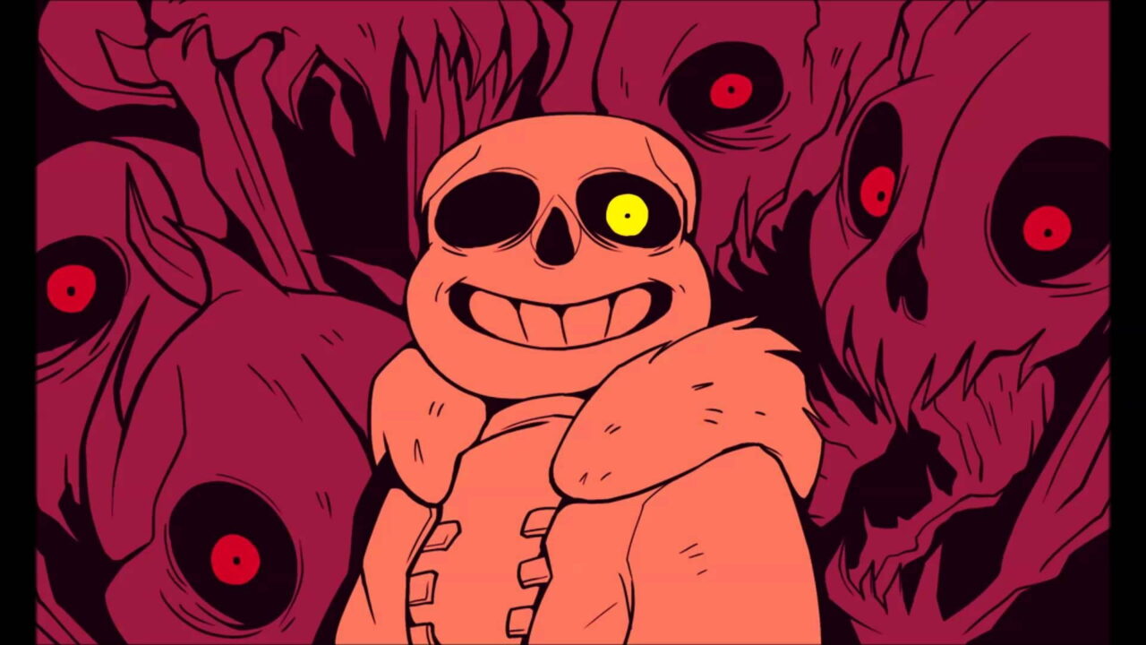 Enchanting Sans Undertale Vector Art Wallpaper | Background FREE ...