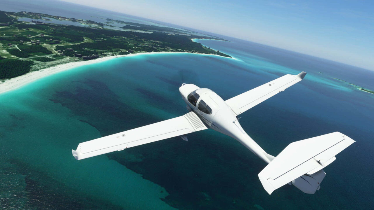 Flight Simulator Coastal Landscape Wallpaper | Background FREE Download ...