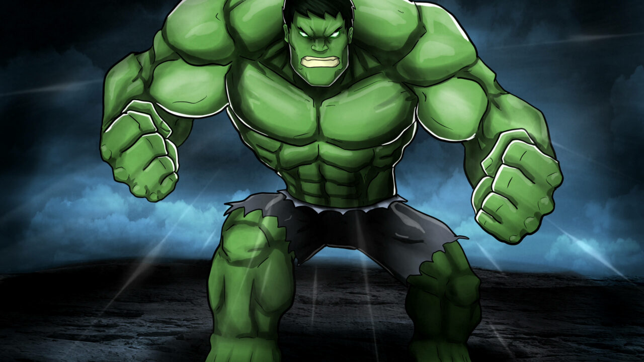 Hulk's Intensity in Strength Wallpaper | Background FREE Download ...