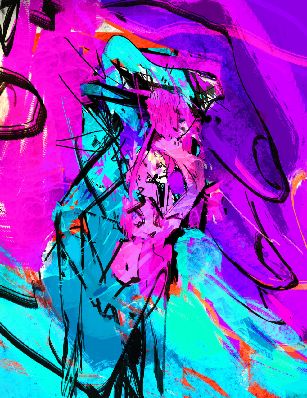 Dynamic Colorful Abstract Art Wallpaper | Background FREE Download ...
