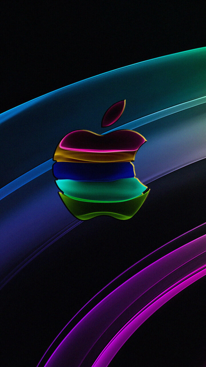 Neon Apple Dreams Abstract Wallpaper | Background FREE Download ...