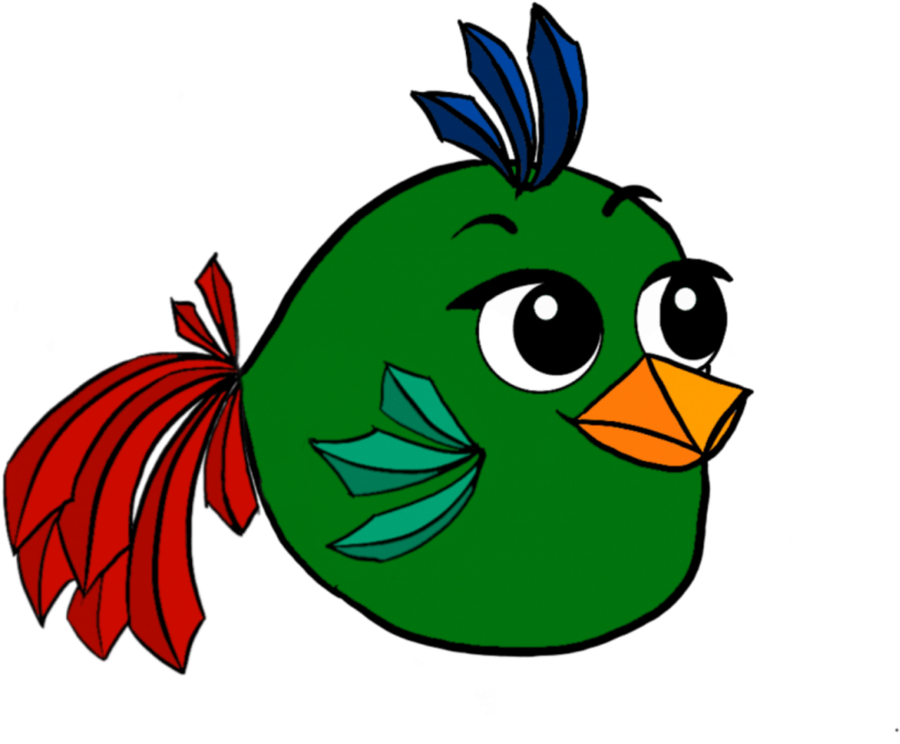 Colorful Cartoon Bird Wallpaper | Background FREE Download - Vulplex.com