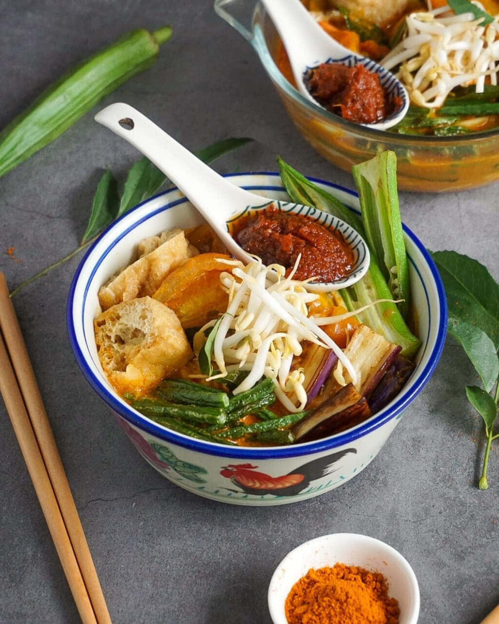 Vibrant Curry Laksa Feast Wallpaper | Background FREE Download ...