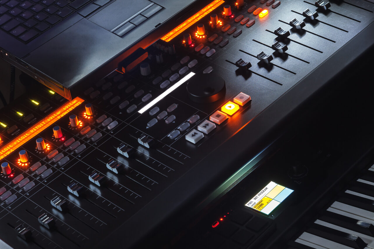 Illuminated DJ Mixing Console Vibrance Wallpaper | Background FREE ...