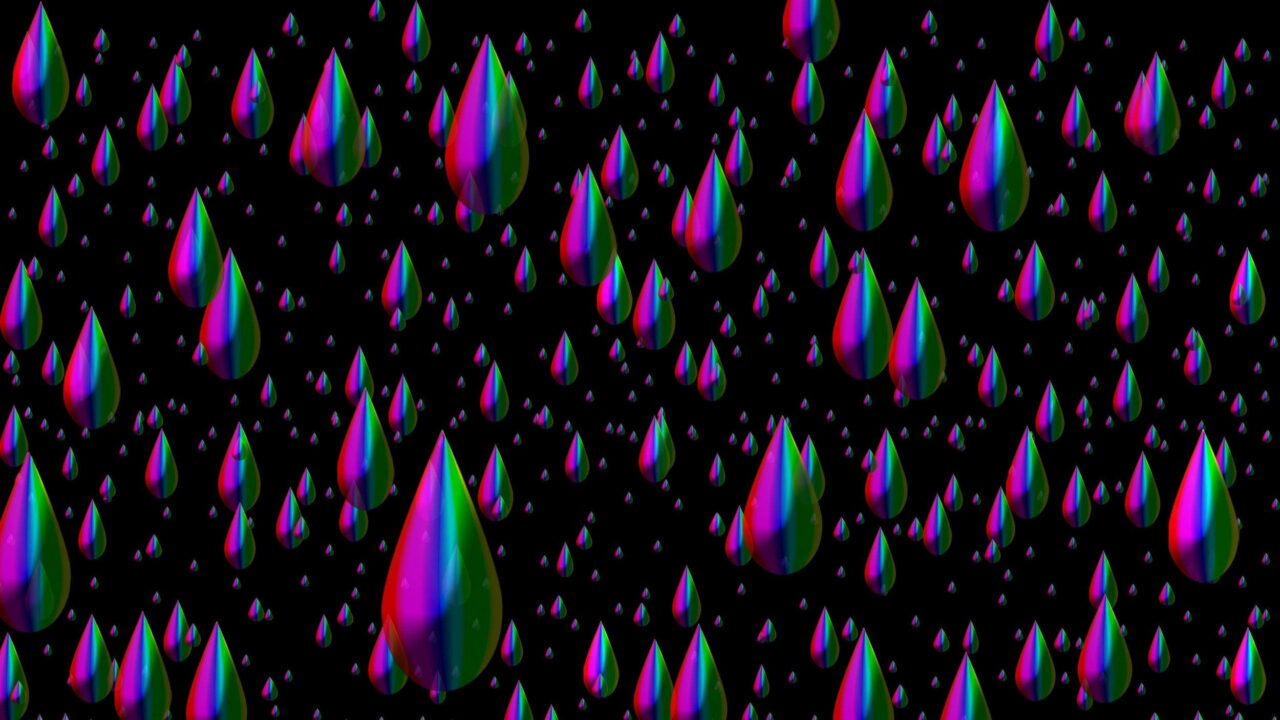 Vibrant Droplets: Colorful and Drippy Wallpaper | Background FREE ...