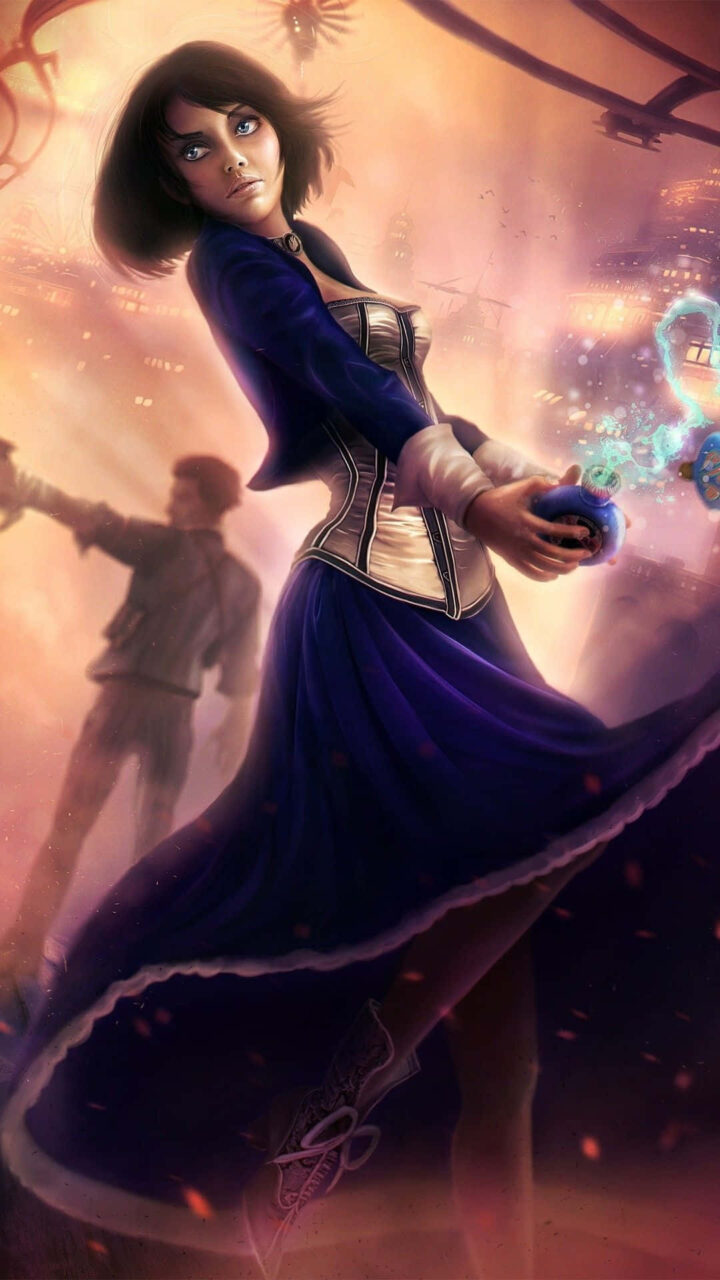 Vibrant Energy of Elizabeth Bioshock Infinite Wallpaper | Background ...