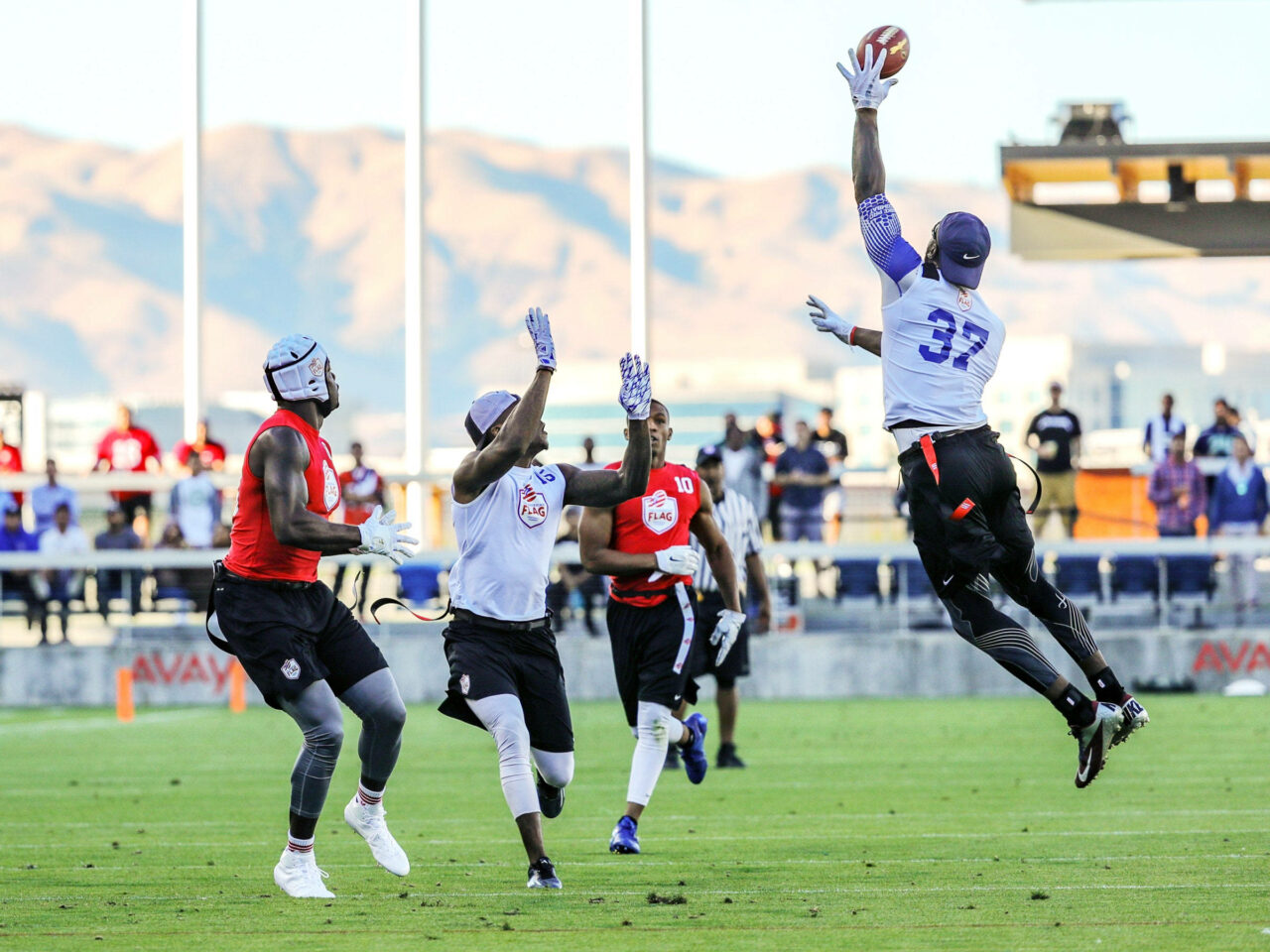Leap into Action Flag Football Wallpaper | Background FREE Download ...