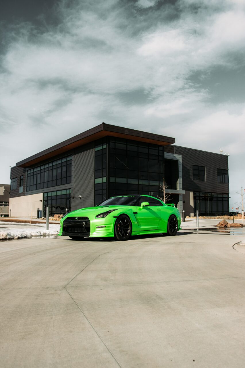 Vibrant Green Nissan GT-R Urban Wallpaper | Background FREE Download ...