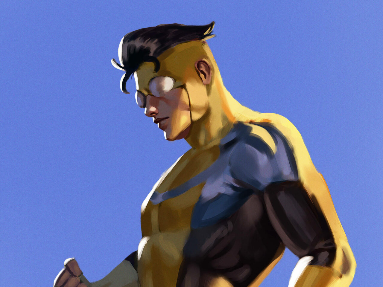 Dynamic Invincible in Yellow and Blue Wallpaper | Background FREE ...