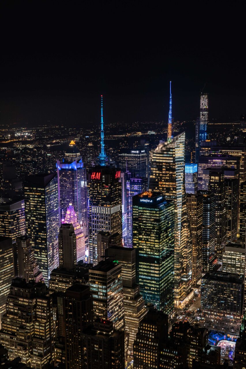 Vibrant Neon Cityscape Night Wallpaper | Background FREE Download ...