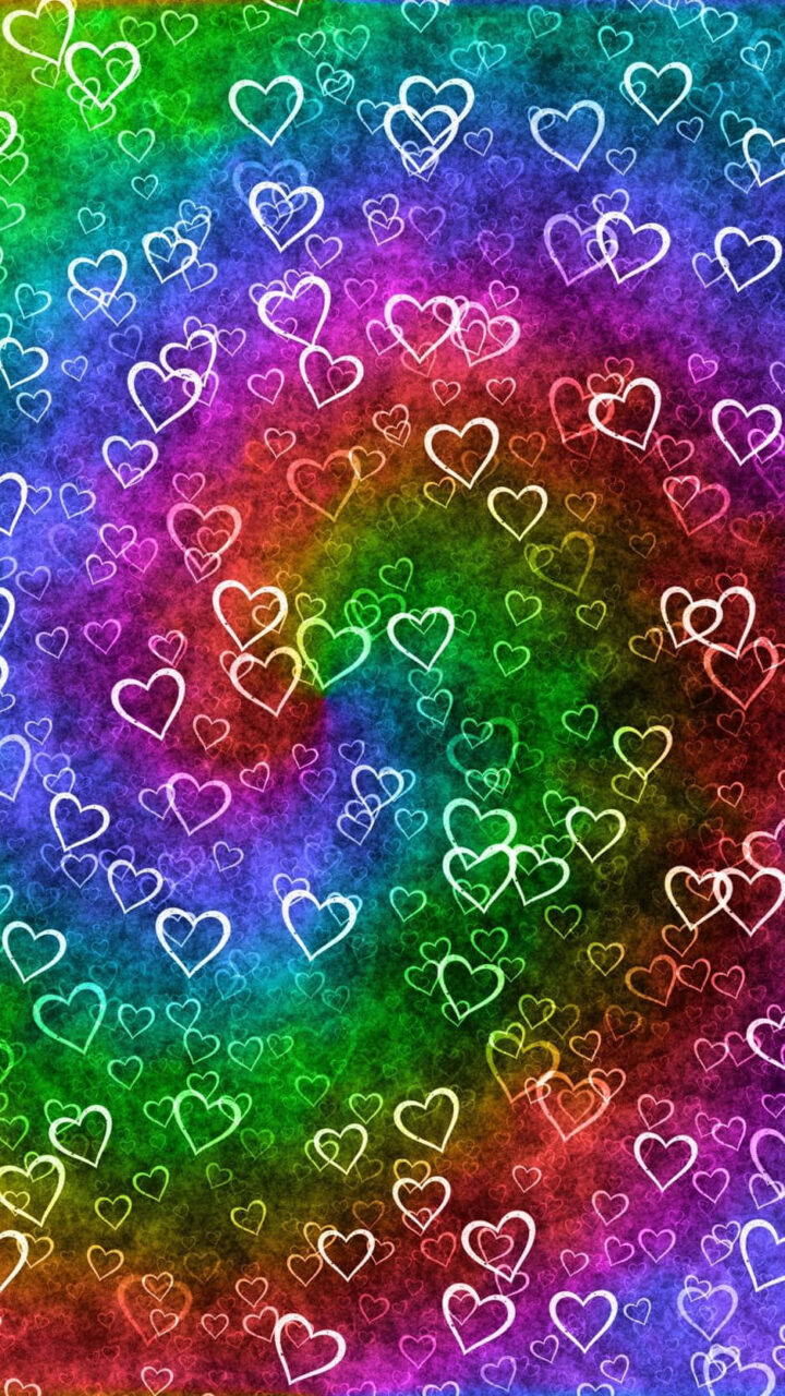 Psychedelic Heart Dance Vibrant Wallpaper | Background FREE Download ...