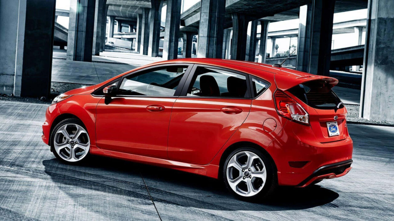 Vibrant Red Ford Fiesta Urban Adventure Wallpaper | Background FREE ...