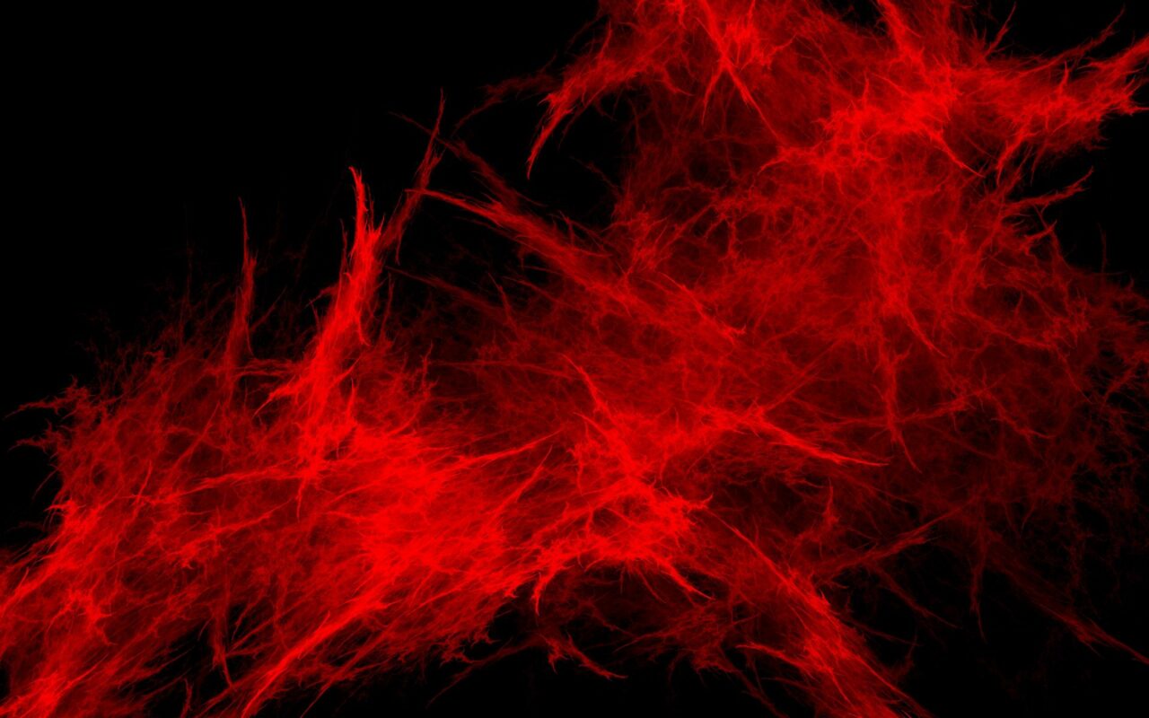 Fiery Red Explosion on Black Wallpaper | Background FREE Download ...