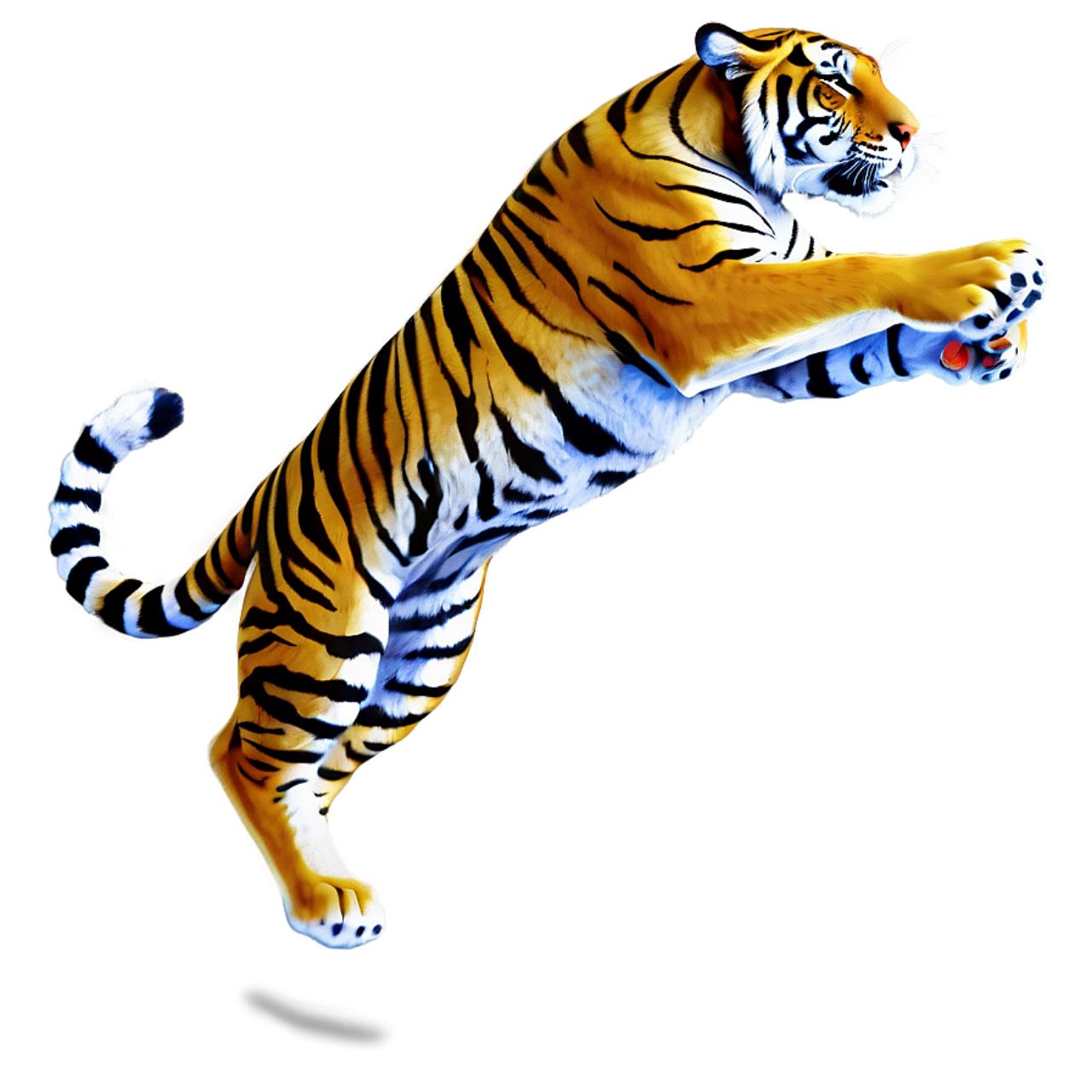 Dynamic Tiger Jump Wallpaper | Background FREE Download - Vulplex.com