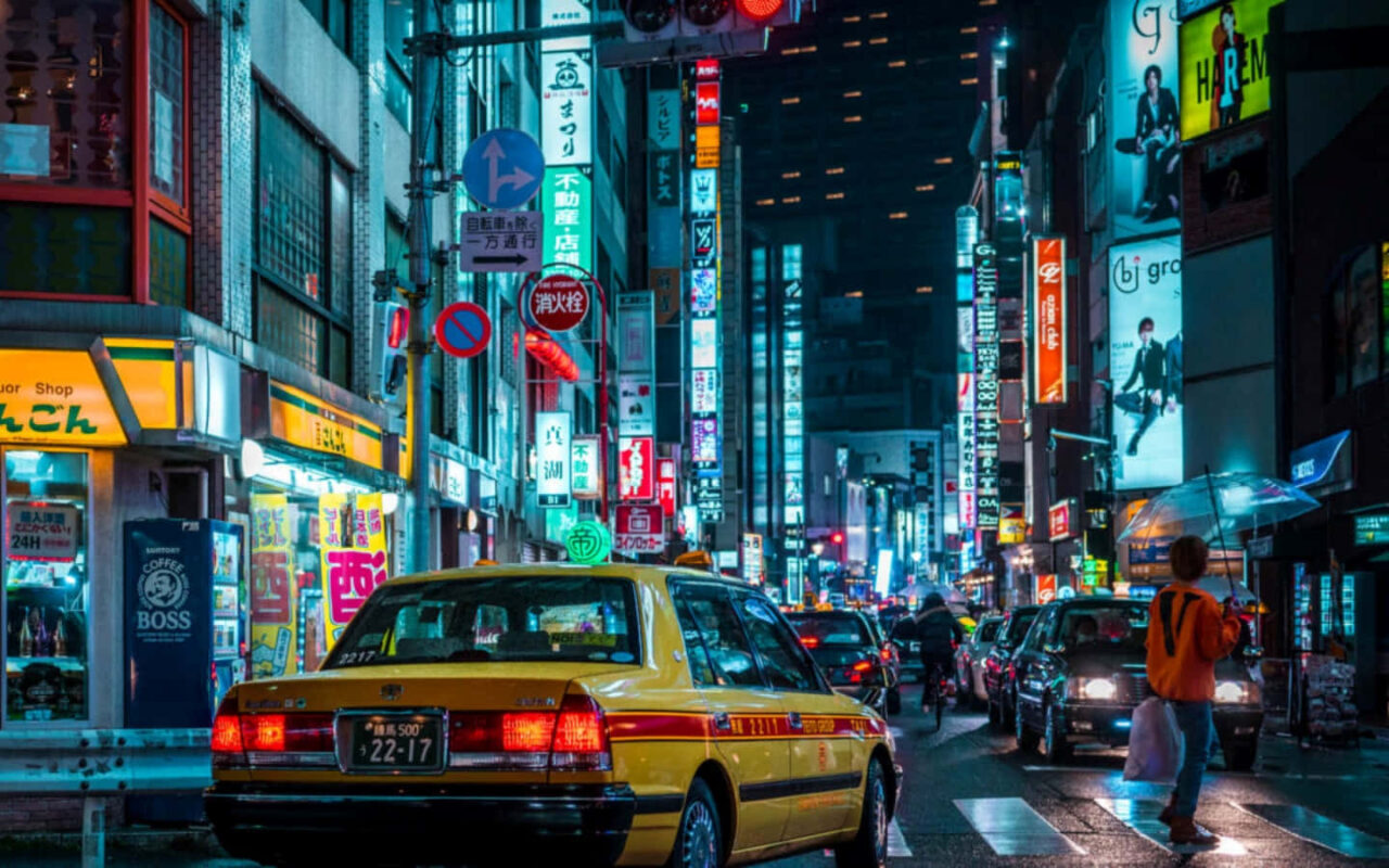 Neon Liveliness of Tokyo at Night Wallpaper | Background FREE Download ...