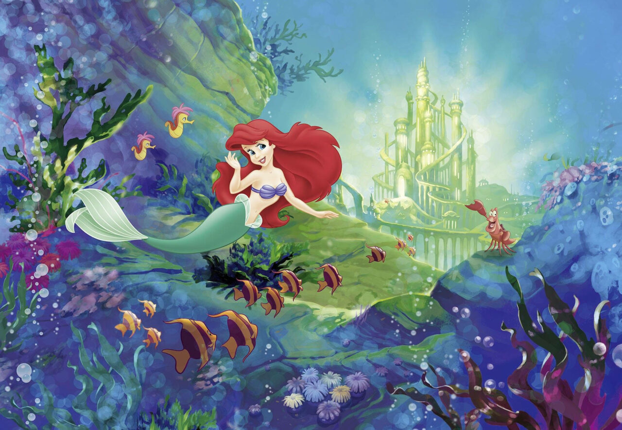 Colorful Marine World with Ariel Wallpaper | Background FREE Download ...
