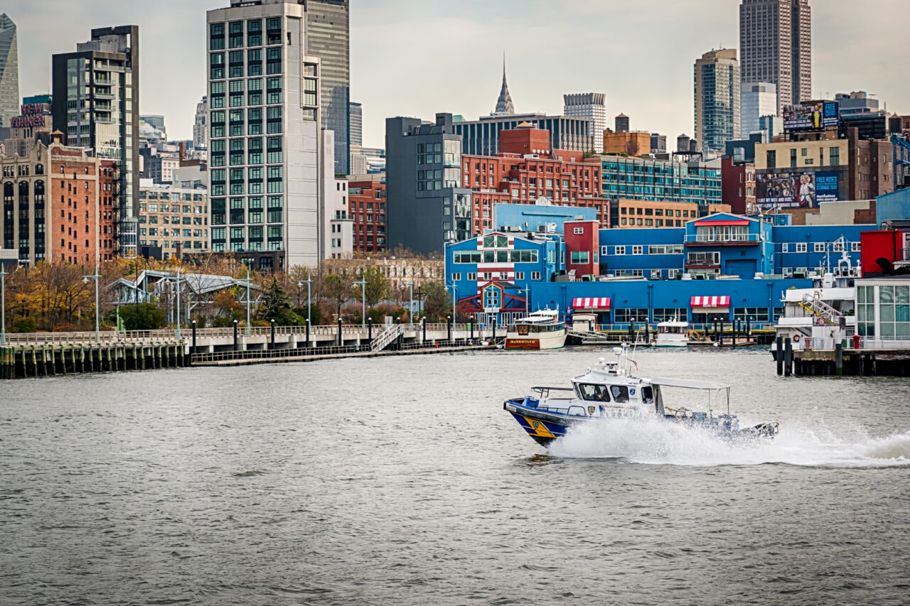 Vibrant Skyline Reflections Urban Waterfront Wallpaper | Background ...