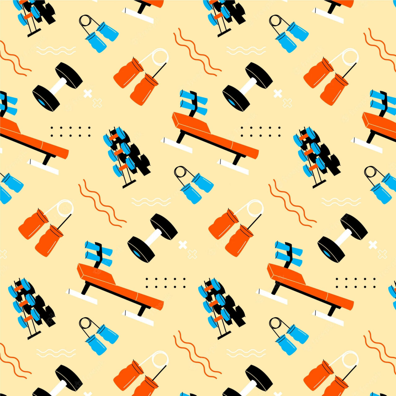 Energetic Fitness Vectors on Vibrant Yellow Wallpaper | Background FREE ...