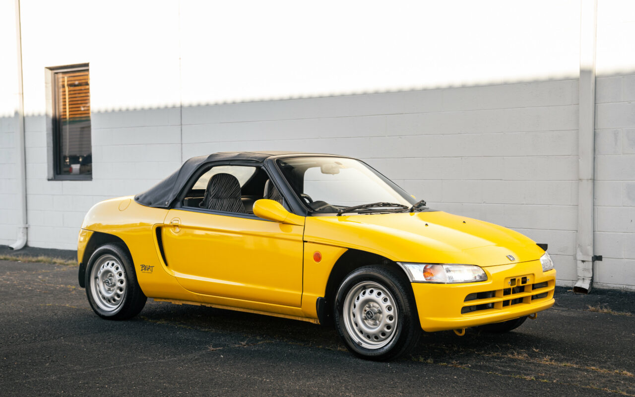 Vibrant Yellow Honda Beat Side View Wallpaper | Background FREE ...