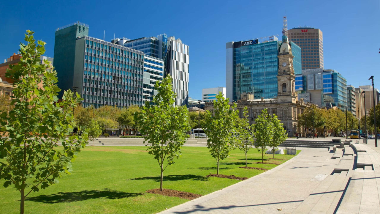 Victoria Square Adelaide Urban Landscape Wallpaper | Background FREE ...