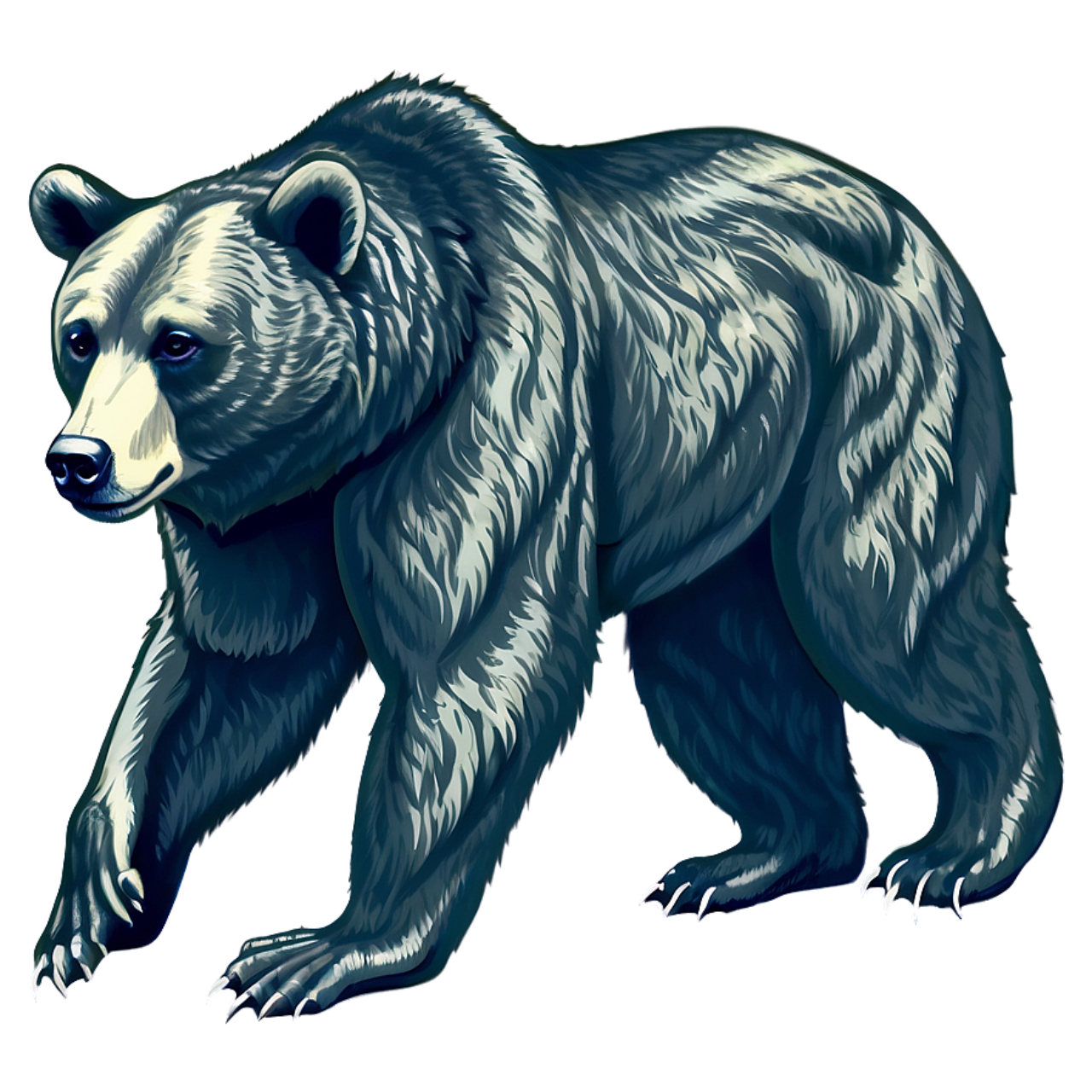 Vintage Bear Illustration Wallpaper | Background FREE Download ...