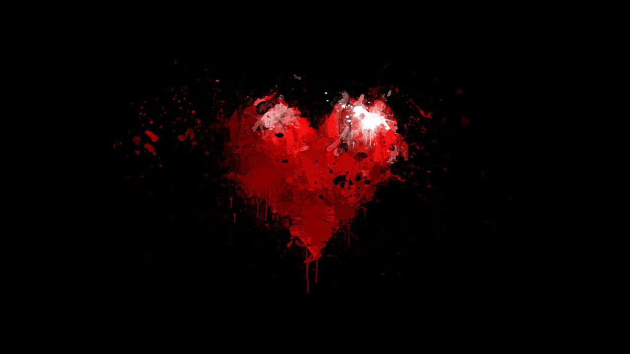 Dramatic Blood Heart Contrast Wallpaper | Background FREE Download ...