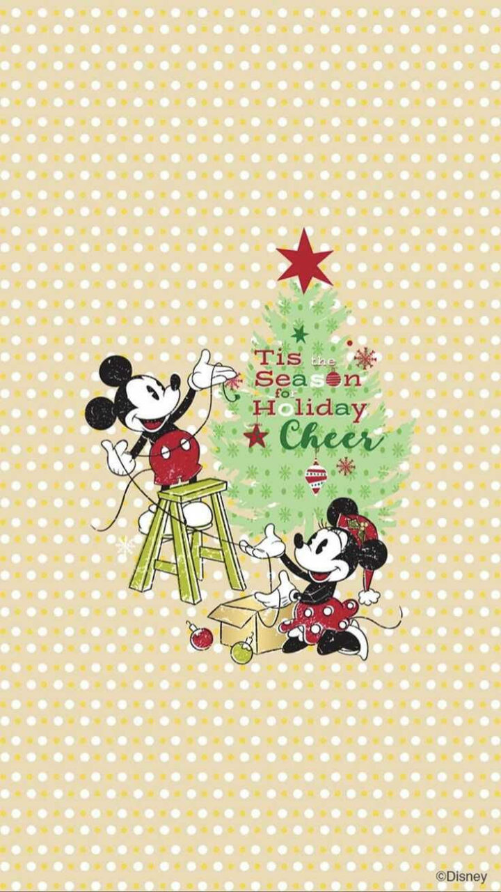 Mickey and Minnie Christmas Cheer Wallpaper | Background FREE Download ...