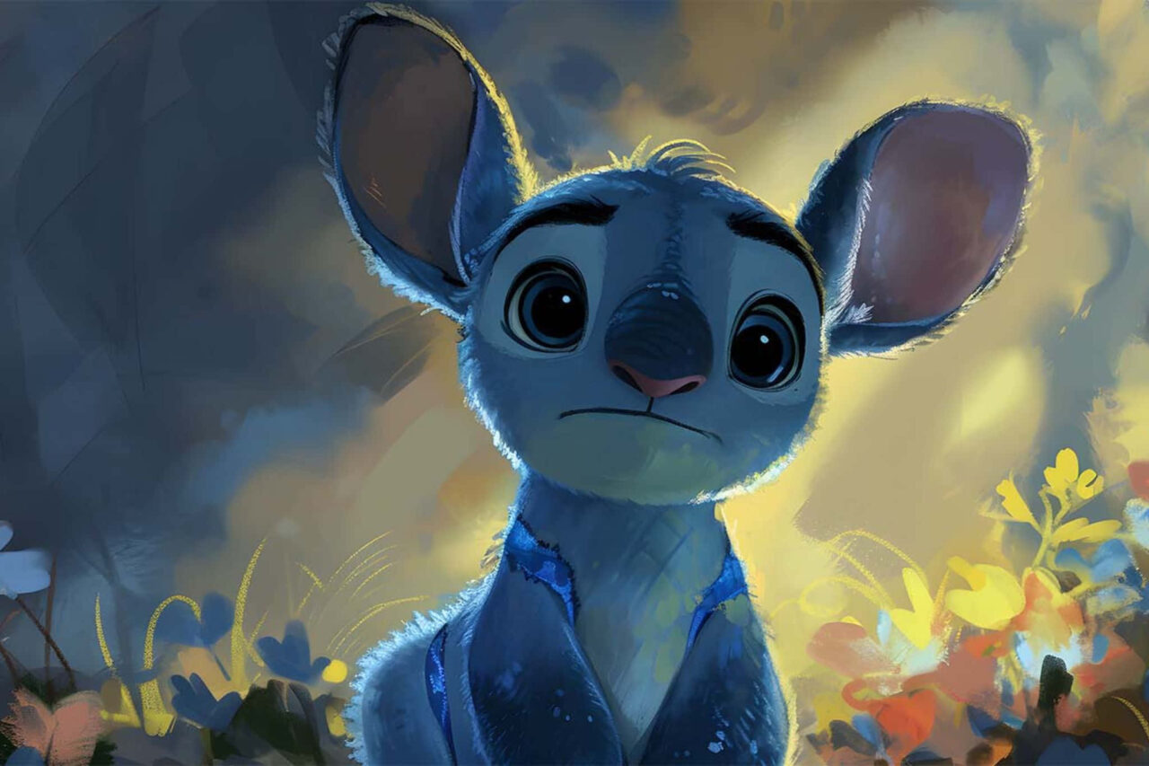Whimsical Flora with Stitch Character Wallpaper | Background FREE ...
