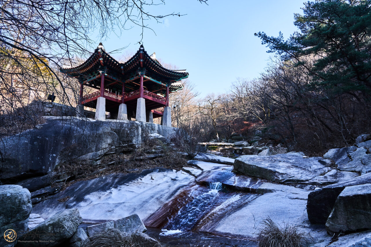 Winter Pagoda Temple Amid Snowy Trees Tranquil Wallpaper | Background ...