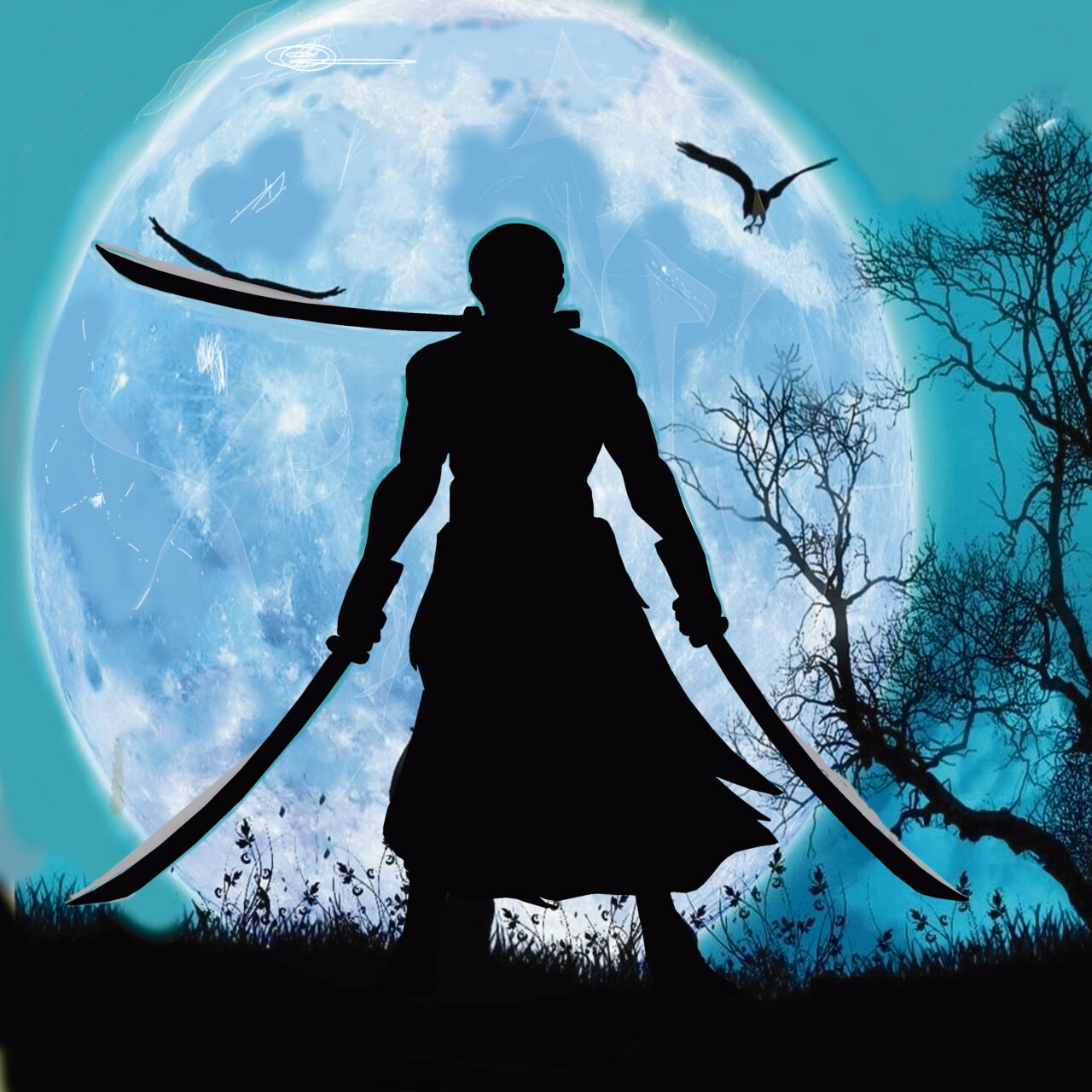 Zoro's Indomitable Spirit in Night Wallpaper | Background FREE Download ...